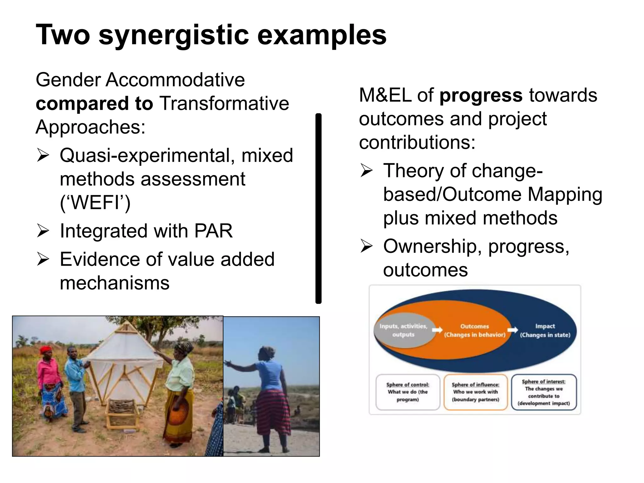 Measuring gender transformative change: Frameworks, Characteristics ...