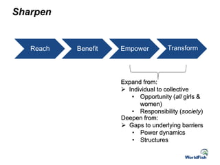 Measuring gender transformative change: Frameworks, Characteristics ...