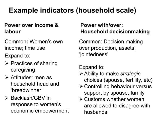 Measuring gender transformative change: Frameworks, Characteristics ...