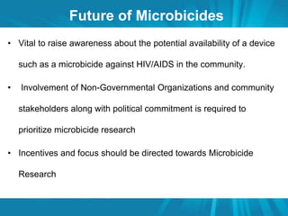 Condoms & Microbicides | PPTX