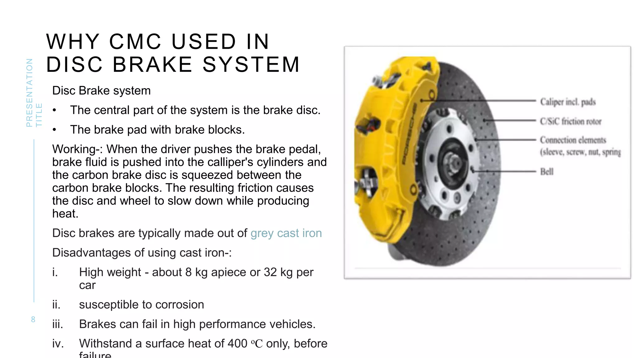 CMC for braking system in AUTOMOBILES.pptx