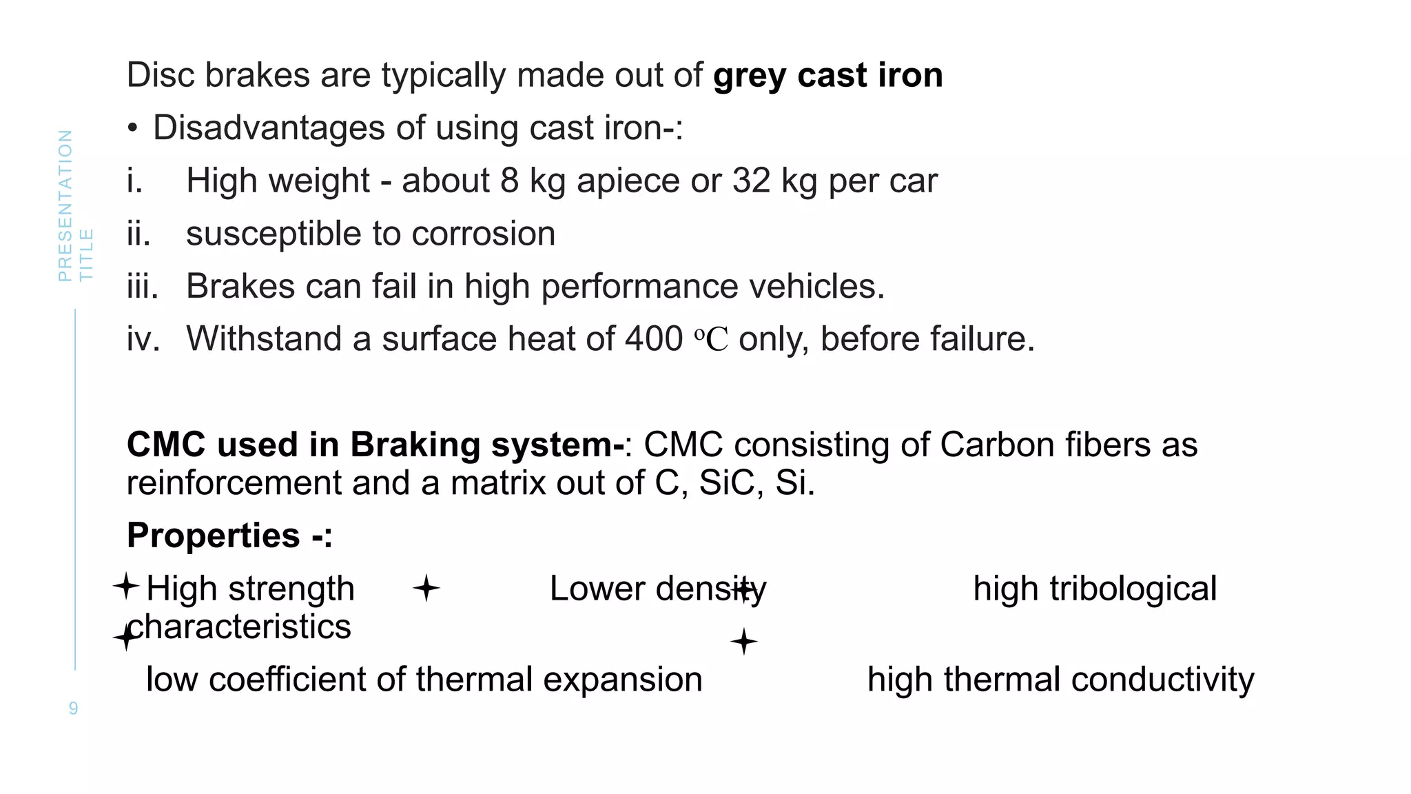 CMC for braking system in AUTOMOBILES.pptx