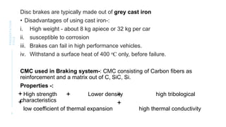 CMC for braking system in AUTOMOBILES.pptx