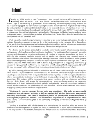 Commanant Marine Corps' Planning 2015 Planning Guidance | PDF