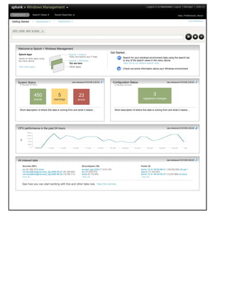 Splunk | Change Management App Wireframes | PDF