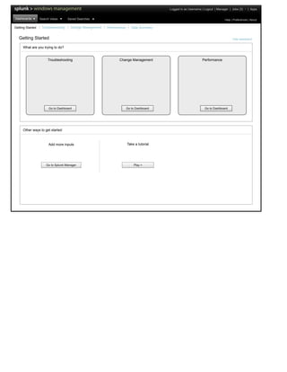 Splunk | Change Management App Wireframes | PDF