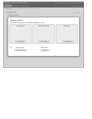 Splunk | Change Management App Wireframes | PDF