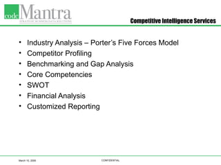Competitive Intelligence Services | PPT
