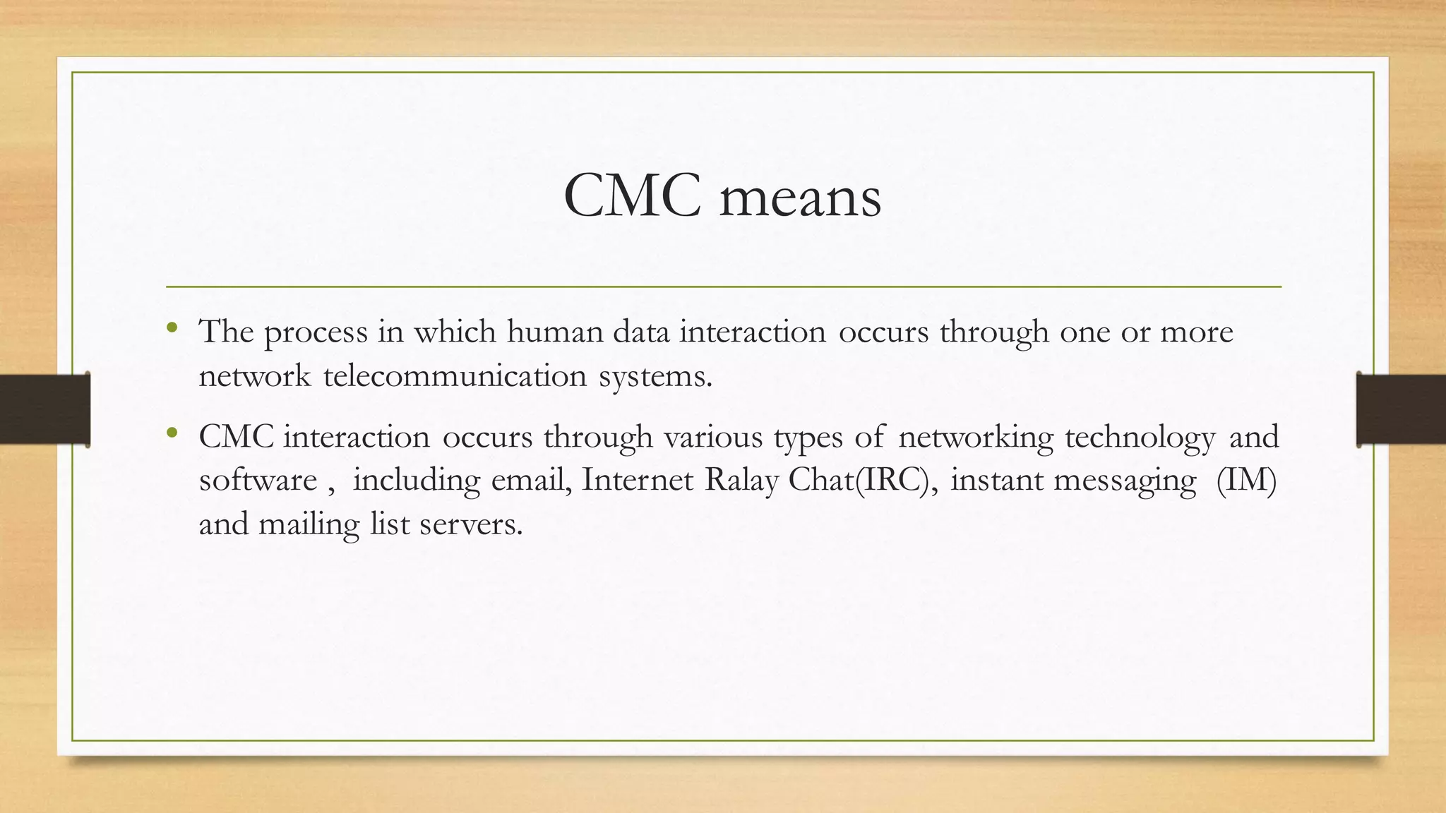 Cmc in education | PDF