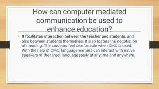 Cmc in education | PDF