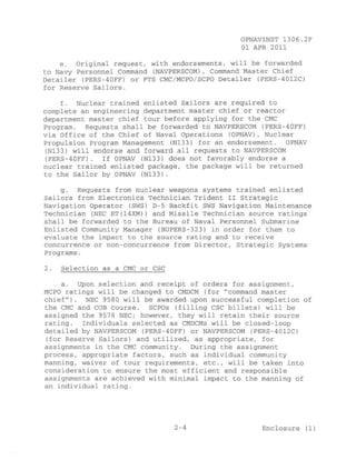 CMC Instruction OPNAVINST1306.2F (1Apr2011) | PDF