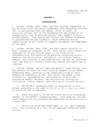CMC Instruction OPNAVINST1306.2F (1Apr2011) | PDF