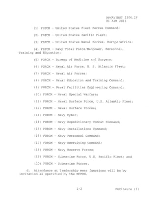 CMC Instruction OPNAVINST1306.2F (1Apr2011) | PDF