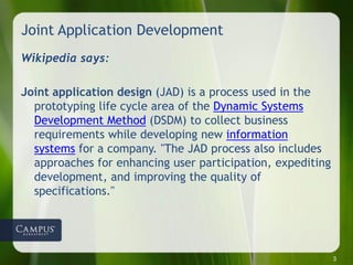 Agile: JAD Requirements Elicitation | PDF