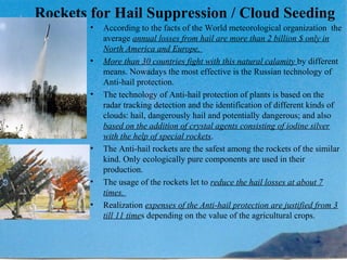 Cloud Seeding Rockets For Farmers | PPT