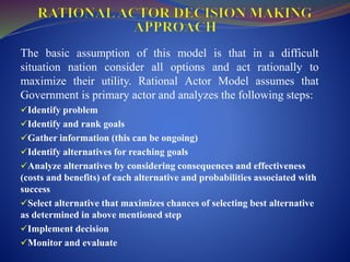 CUBAN MISSILE CRISIS AND RATIONAL ACTOR MODEL | PPTX