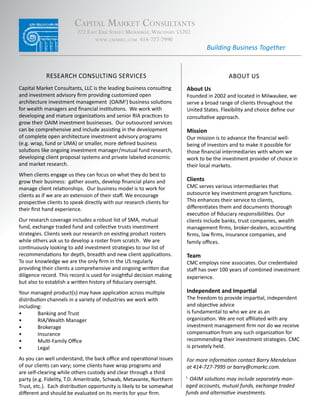 CMC Rmc research consulting overview | PDF