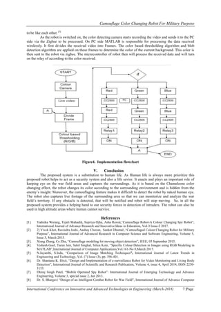 Camouflage Color Changing Robot For Military Purpose | PDF