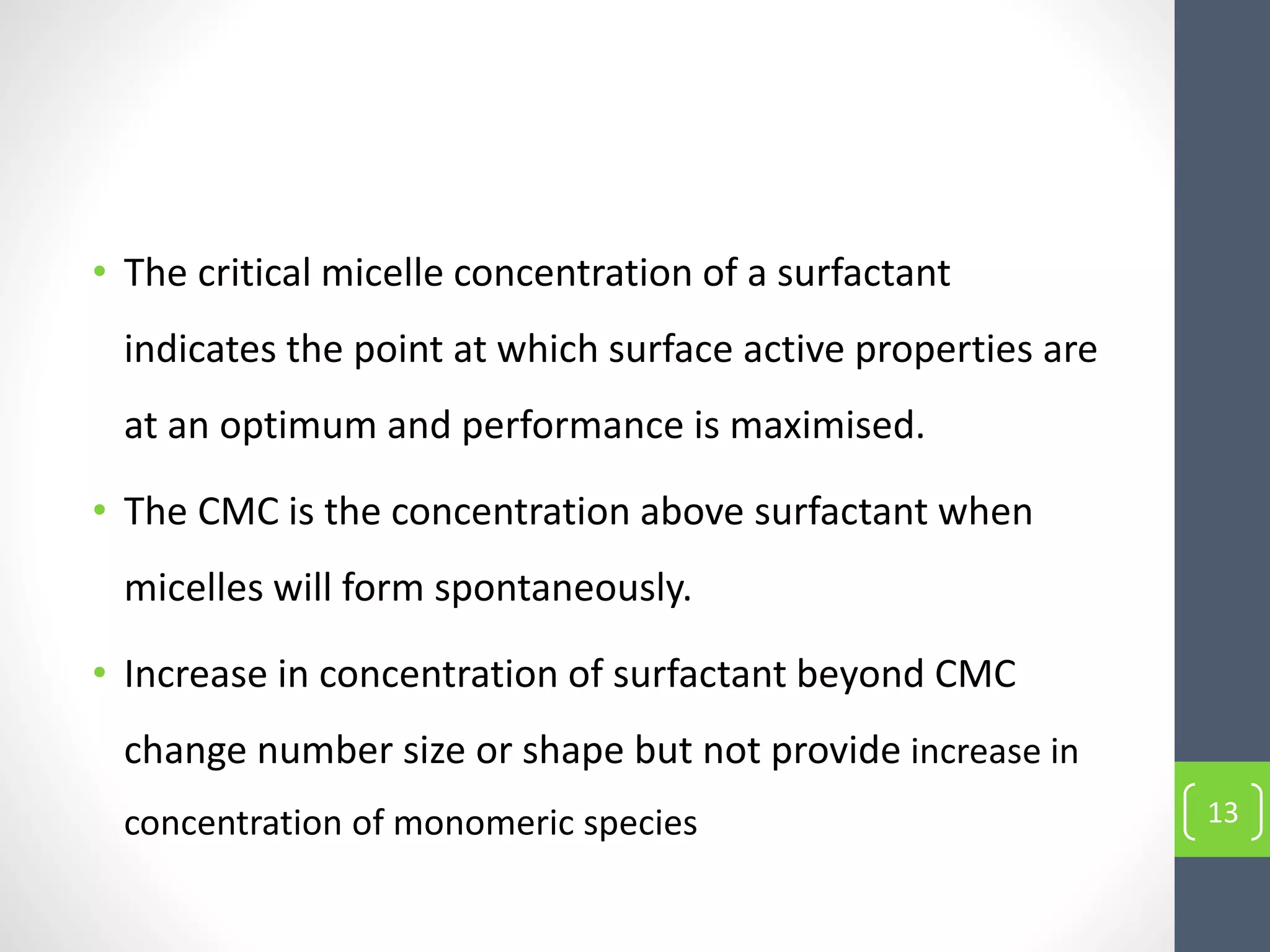 Micelle and Critical Micelle Concentration | PPTX