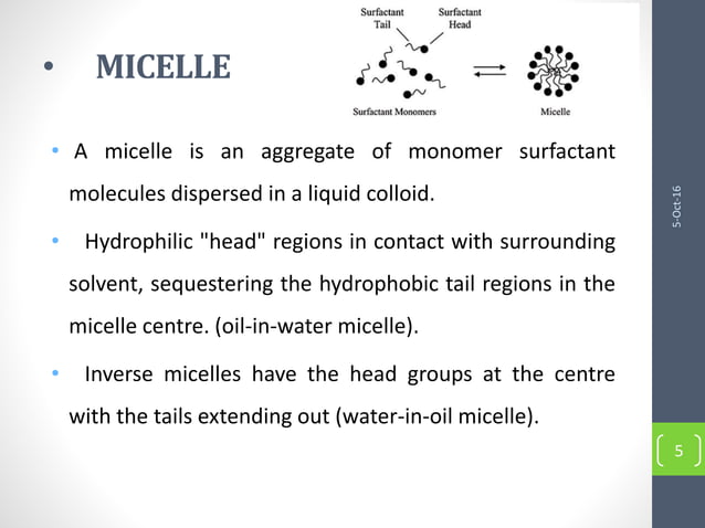 Micelle and Critical Micelle Concentration | PPTX