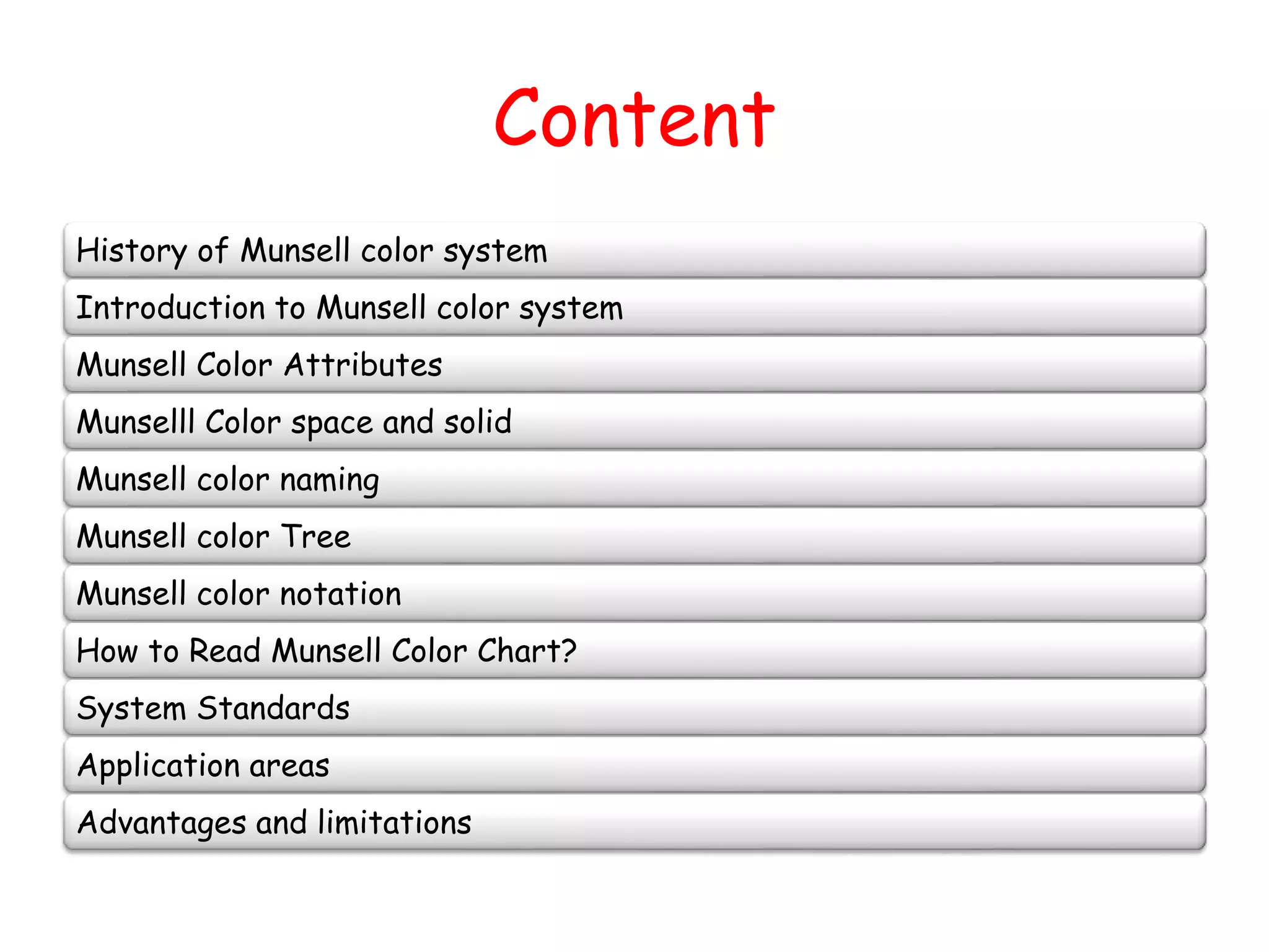 Munsell Color Order System | PPTX