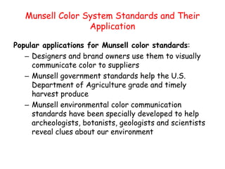Munsell Color Order System | PPTX