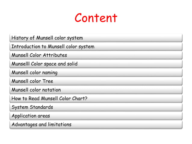 Munsell Color Order System | PPTX | Home & Garden