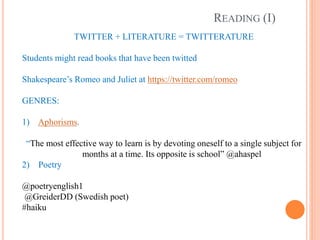 Twitter as a tool to learn languages | PPT