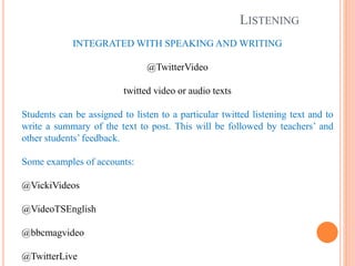 Twitter as a tool to learn languages | PPTX