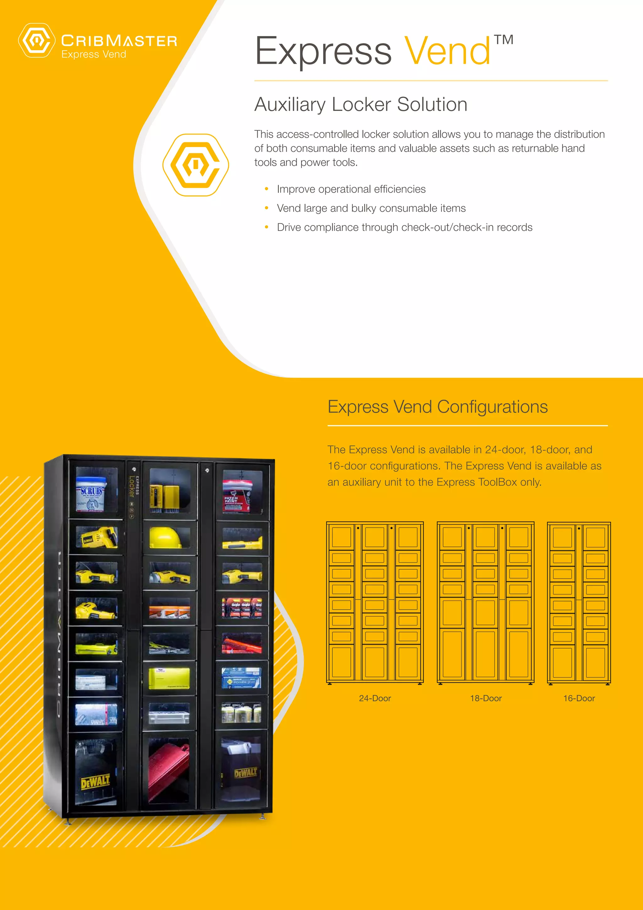 CribMaster Express Vend | PDF