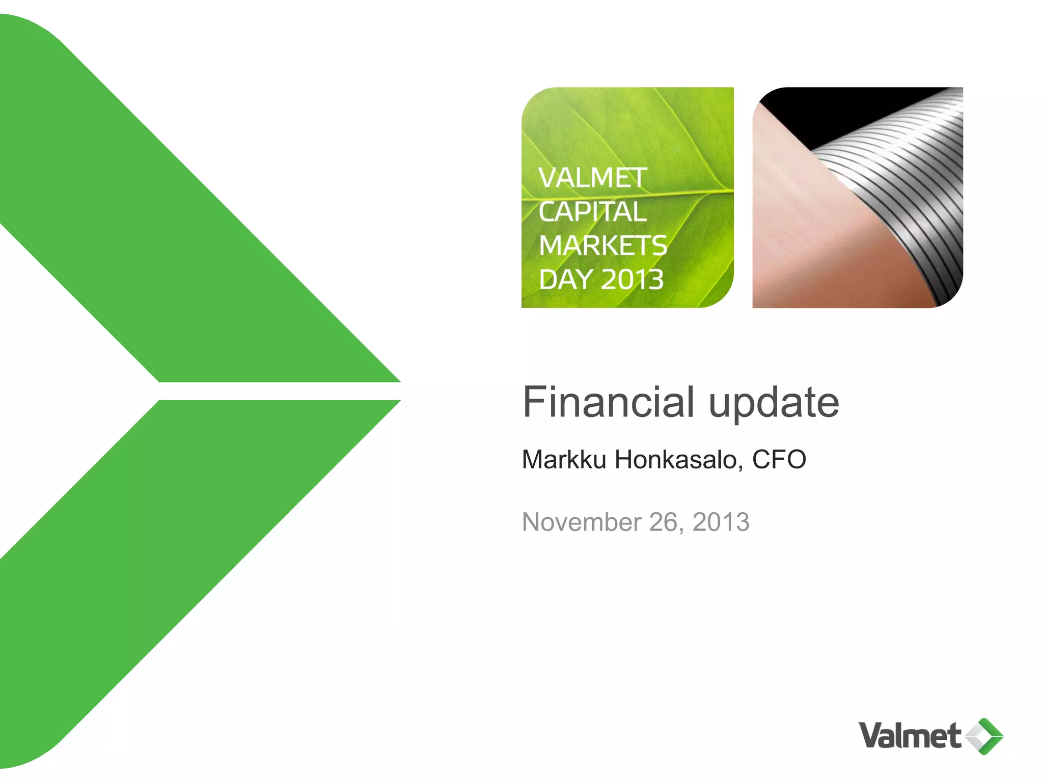 CMD 2013: Financial update | PPT