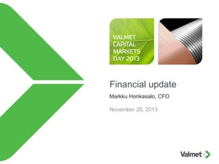 CMD 2013: Financial update | PPT