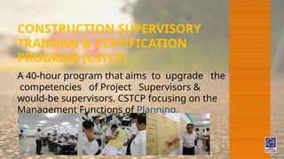 Construction Manpower Development Foundation (CMDF) Programs and ...