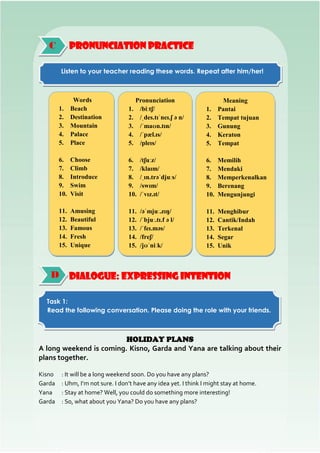 Expressing Intention For Senior High School | PDF