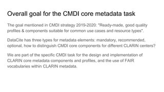 CLARIN CMDI support in Dataverse | PPT