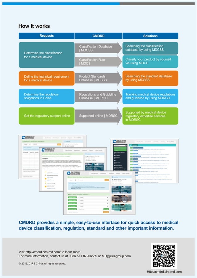 China Medical Device Regulatory Database (CMDRD) Introduction | PDF