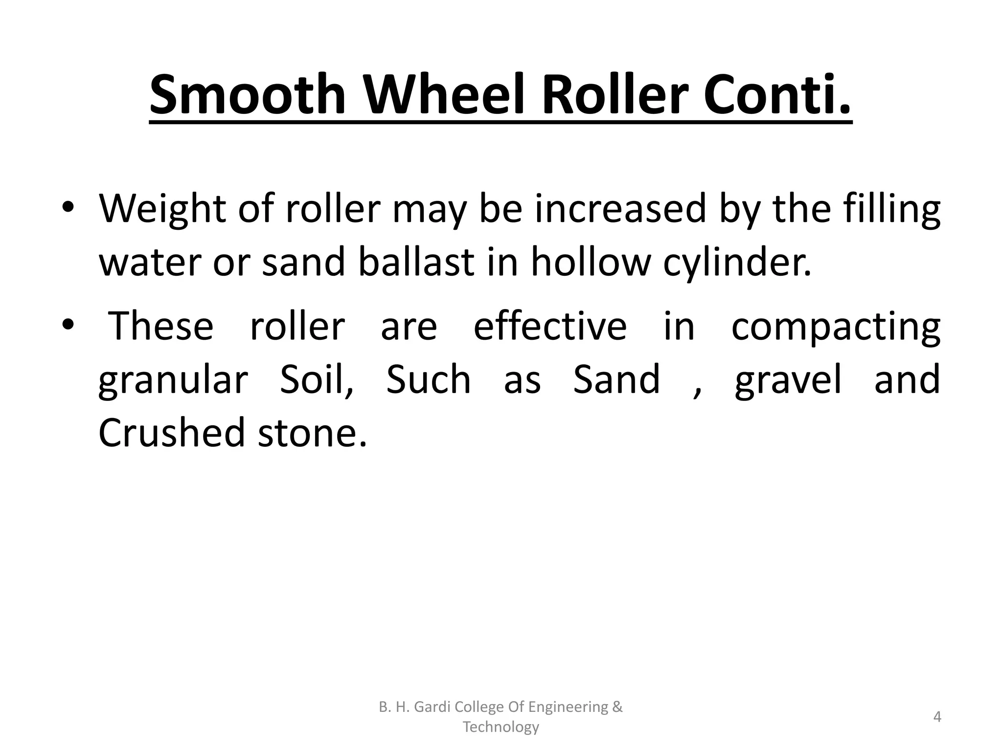 Types Of Roller Used For Construction | PPT