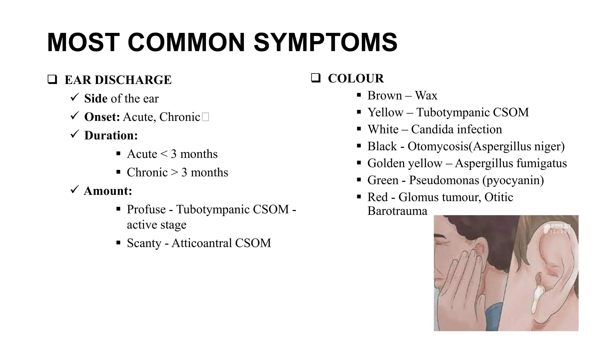 Clinical features of Ear nose and throat | PPTX