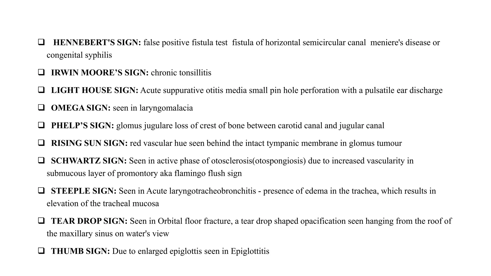 Clinical features of Ear nose and throat | PPTX