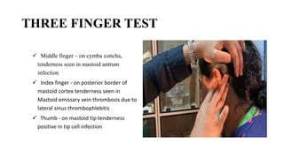 Clinical features of Ear nose and throat | PPTX