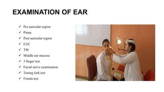 Clinical features of Ear nose and throat | PPTX