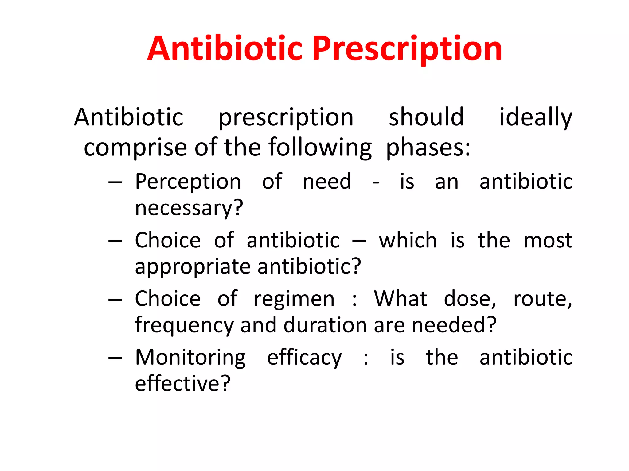 Rational use of antibiotics & problem of antibiotic resistense | PPTX
