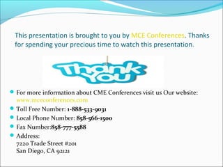Continuing Medical Education (CME) Importance, Need and Benefits | PPT