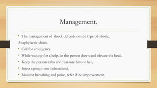 Introduction to a medical shock with simple management | PPTX