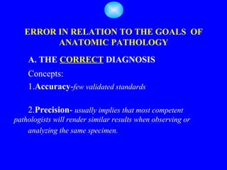Defining Errors and Error Reduction in Pathology Laboratory: Revisited ...