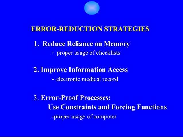Defining Errors And Error Reduction In Pathology Laboratory Revisited