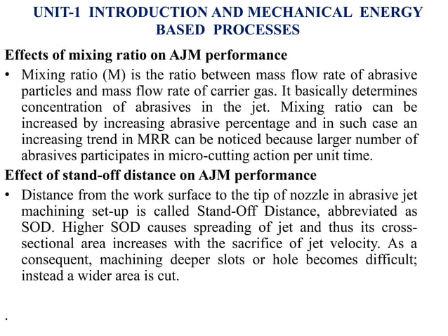 Non traditional Machining process- Vth sem | PPT