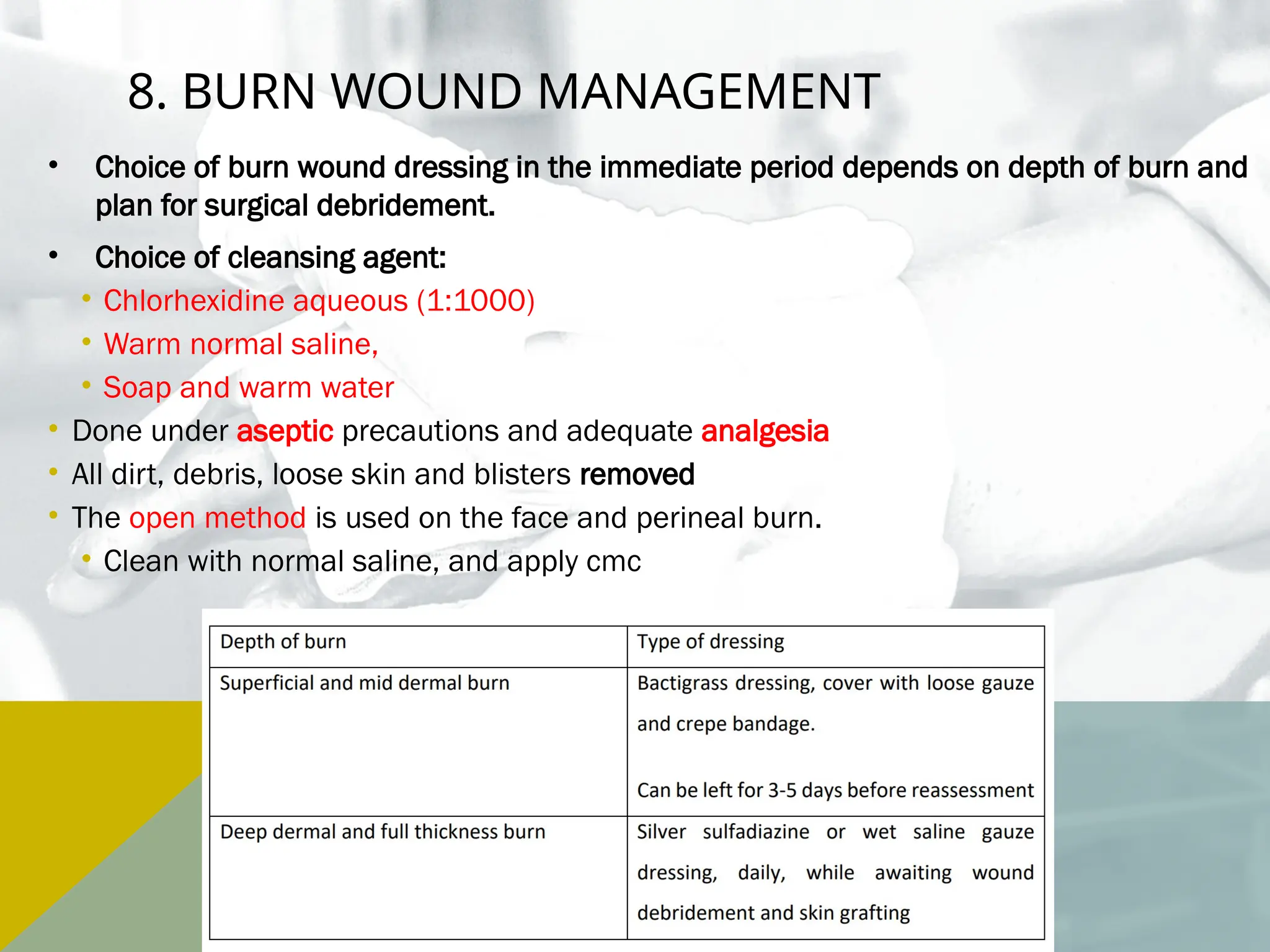 CONTINOUS MEDICAL EDUCATION OF BURN (SURGICAL) | PPTX