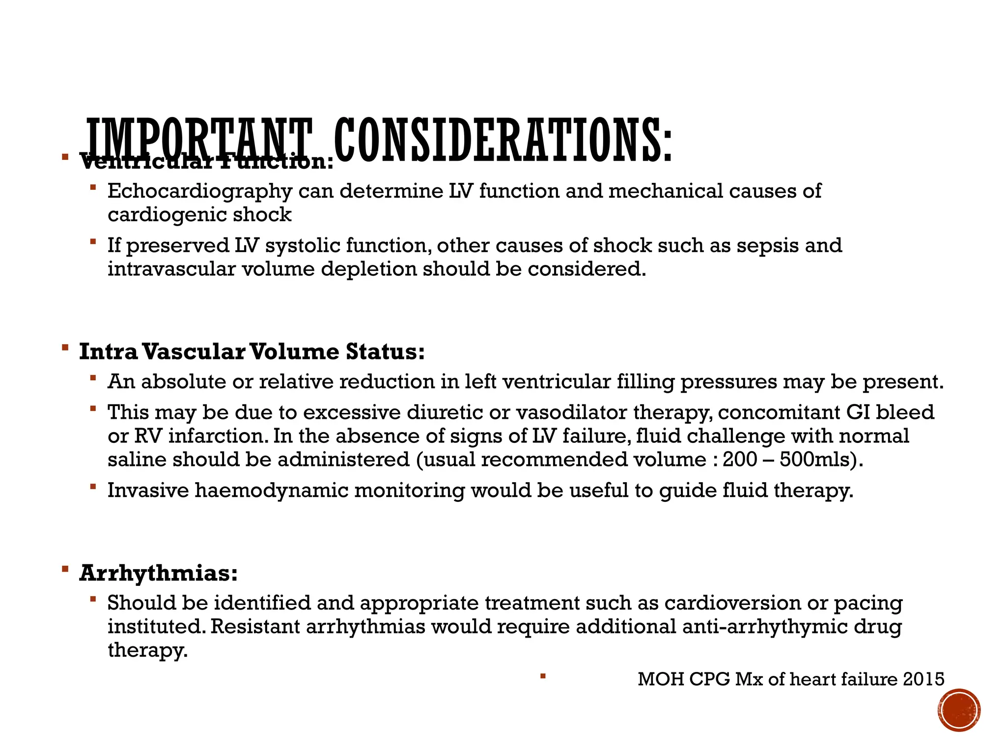 Slide cardiogenic shock(diagnosis, causes and management) - .pptx