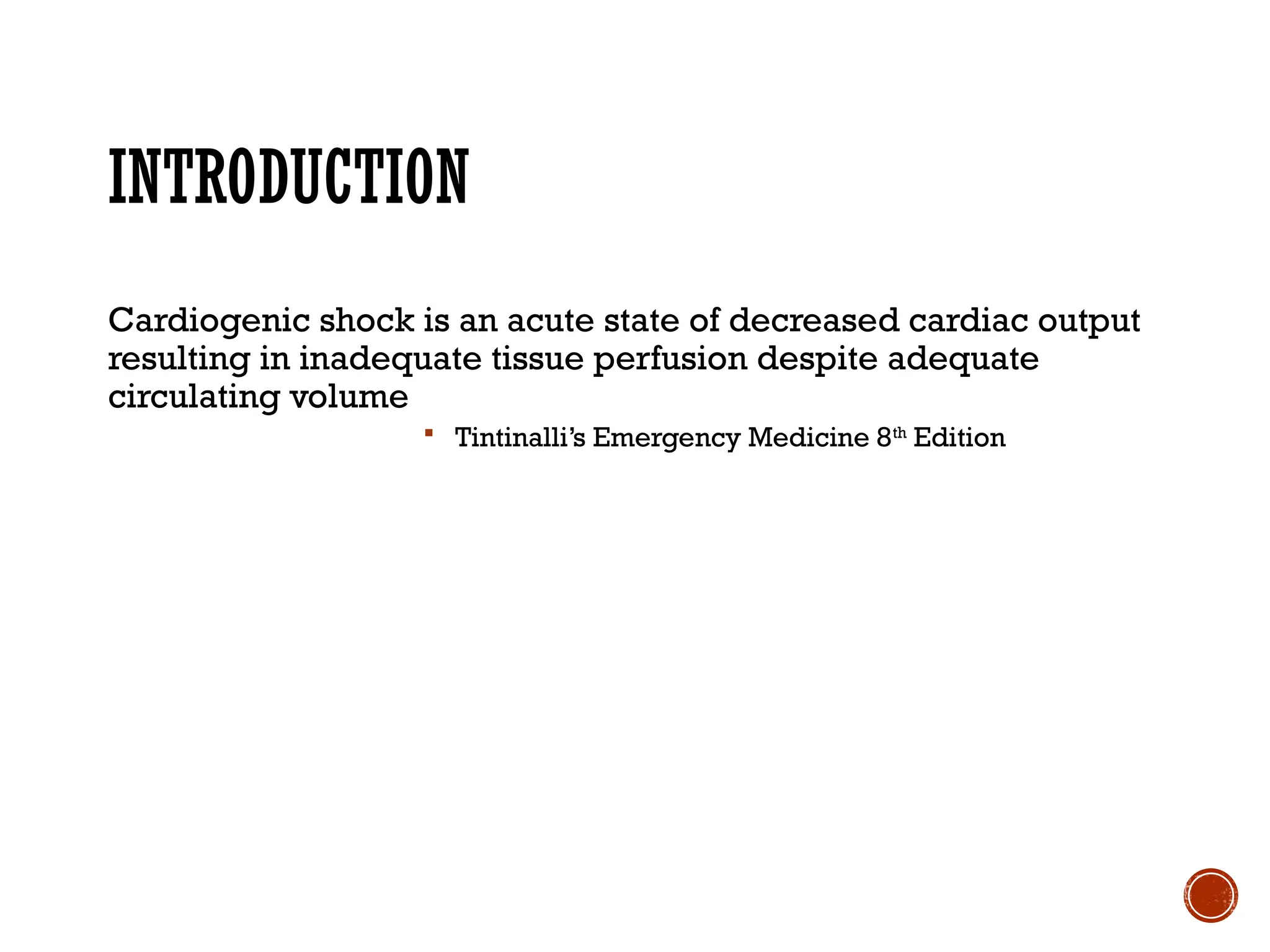 Slide cardiogenic shock(diagnosis, causes and management) - .pptx